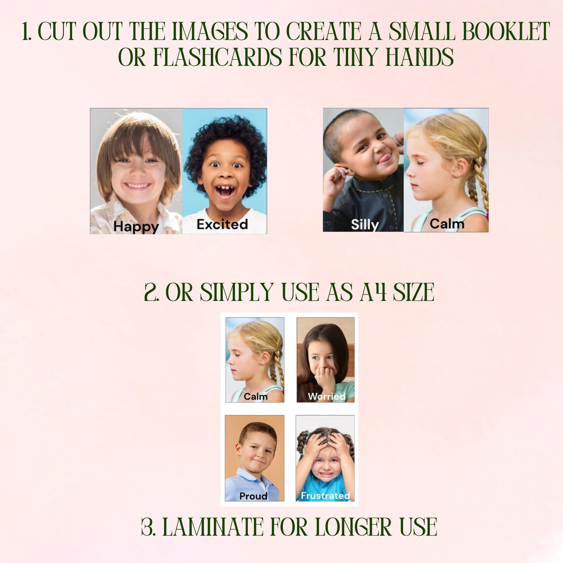 How Do I Feel Flashcards Booklet / Real Life Photo Emotions / Printable ...