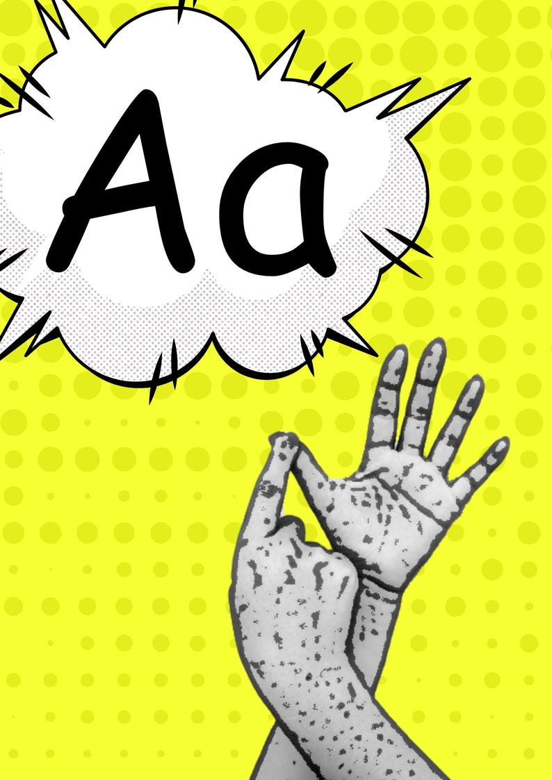 Editable Classroom AUSLAN Alphabet Posters - Pop Art - Printable ...