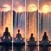 Waterfall Meditation Digital Art, Zen Wall Art, Spiritual Wall Print ...