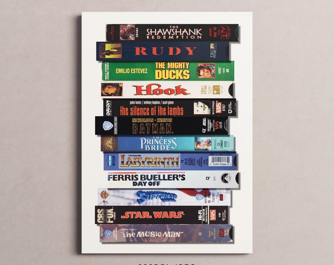 Custom VHS Tape Poster for KS, VHS Cassette, Retro Art, Movies, Films ...