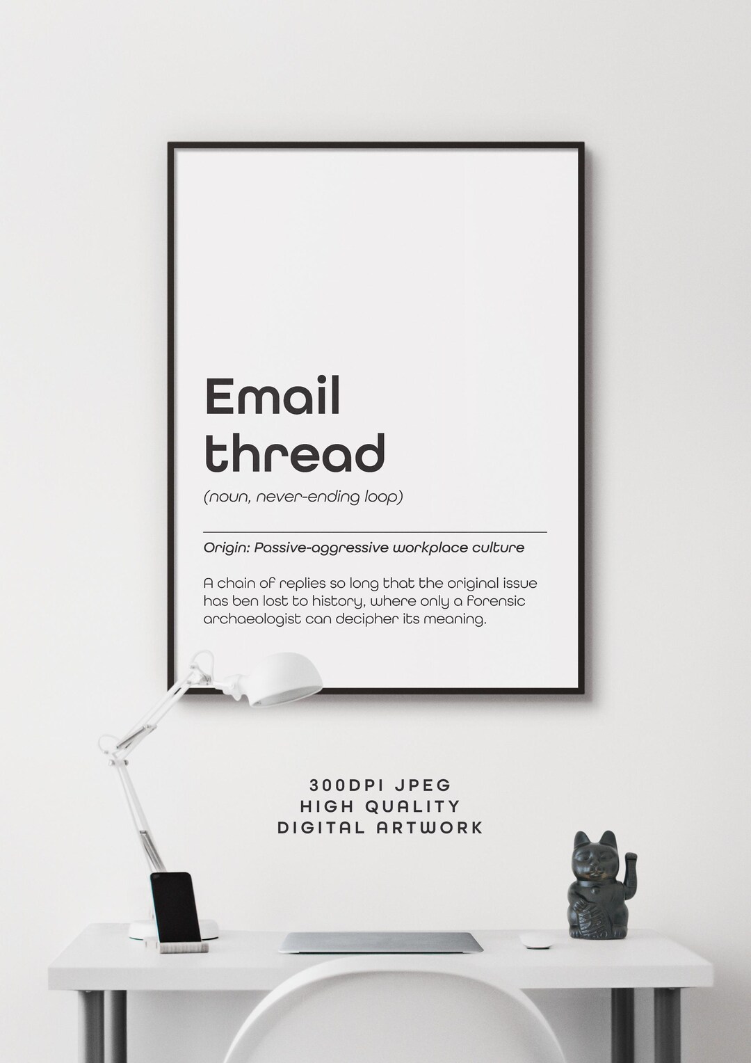 Funny 'email Thread' Definition Print, Office Humor Decor (digital ...