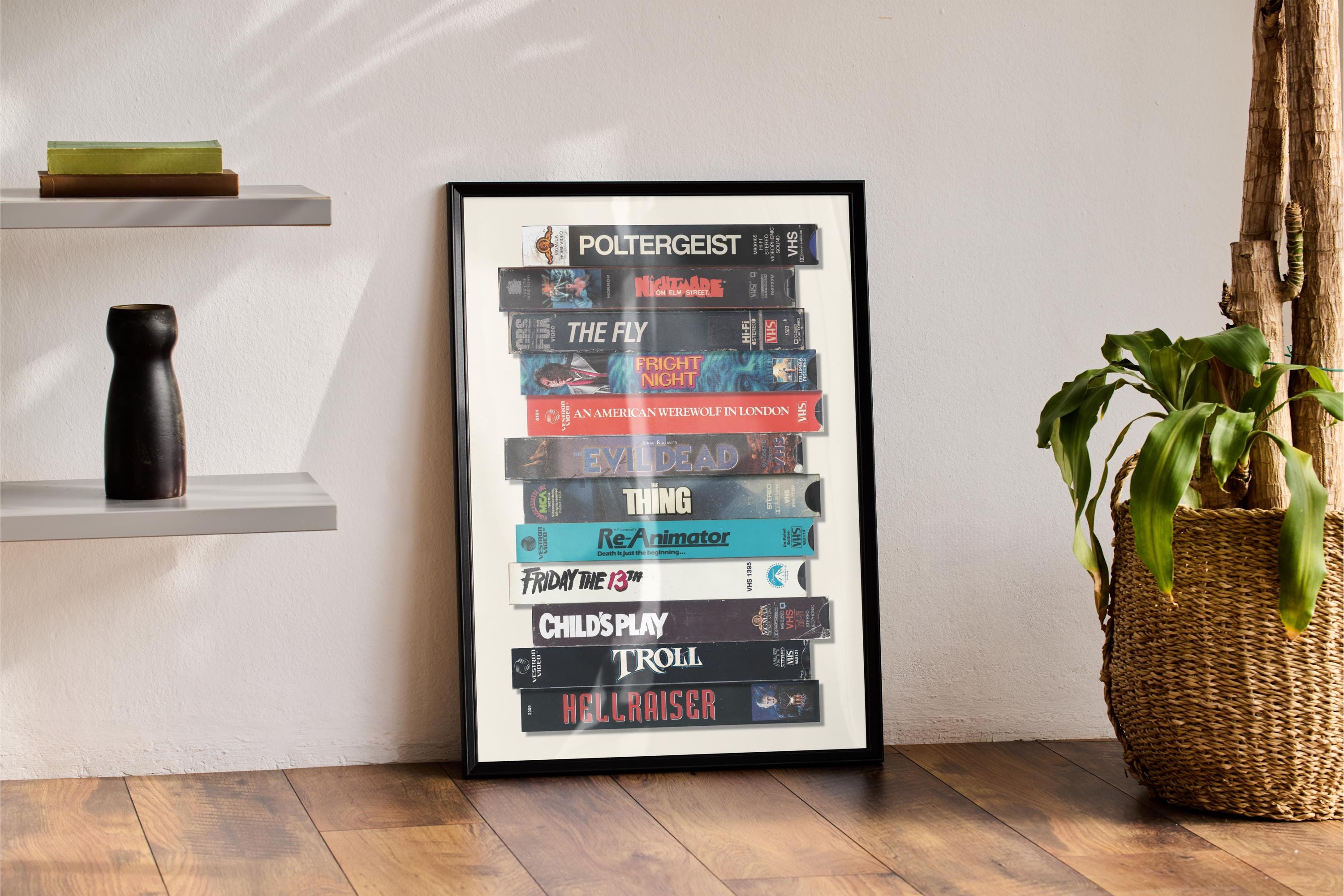 1980's VHS Tape Poster, VHS Cassette, Retro Art, Movies, Films, Old ...