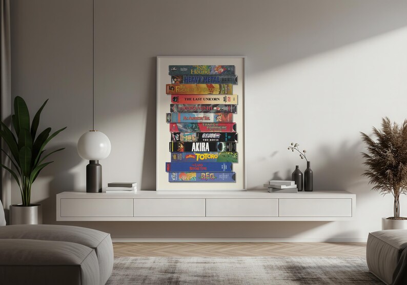 1980's VHS Tape Poster, VHS Cassette, Retro Art, Movies, Films, Old ...