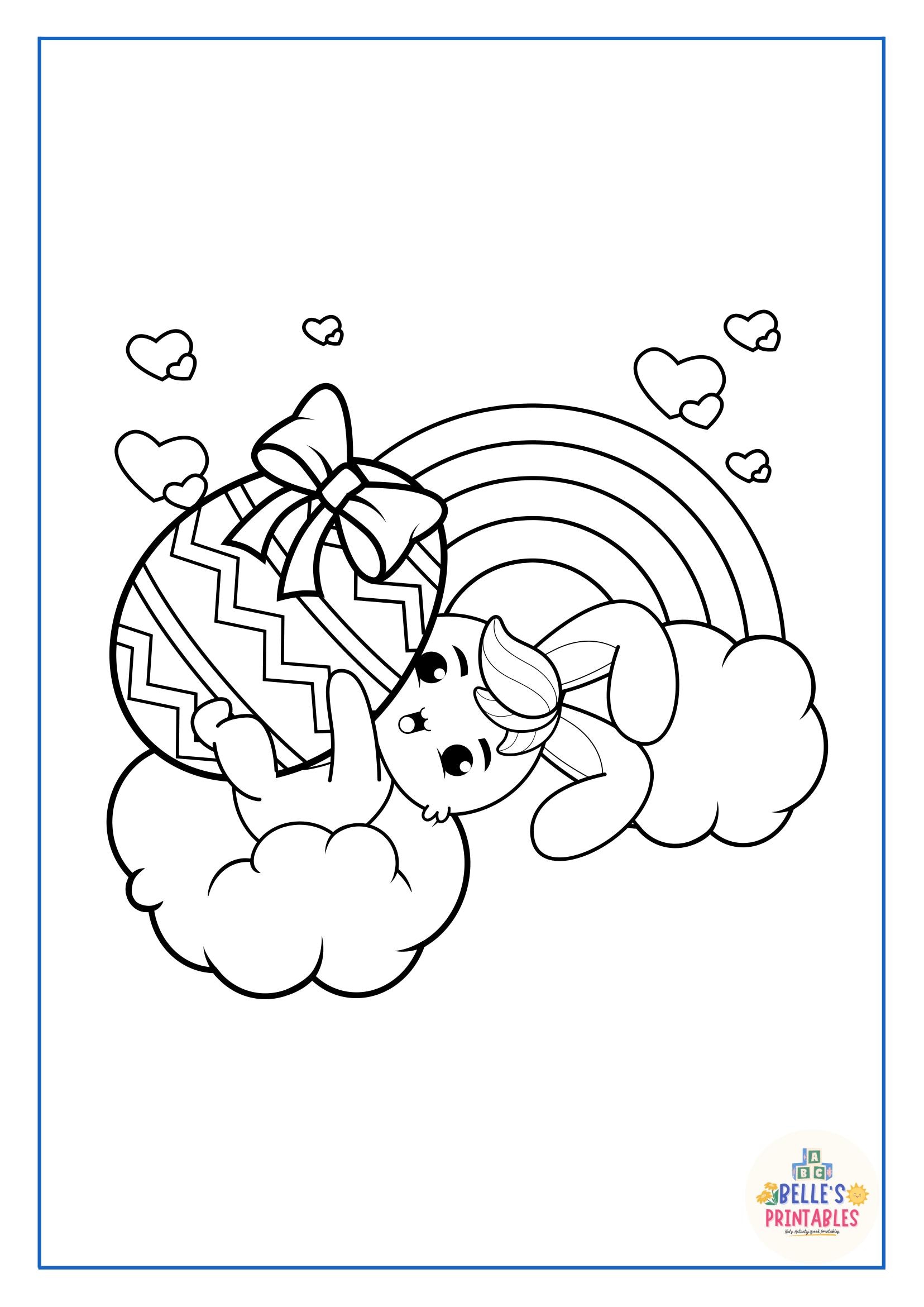 Easy Easter Coloring Pages for Kids - Etsy