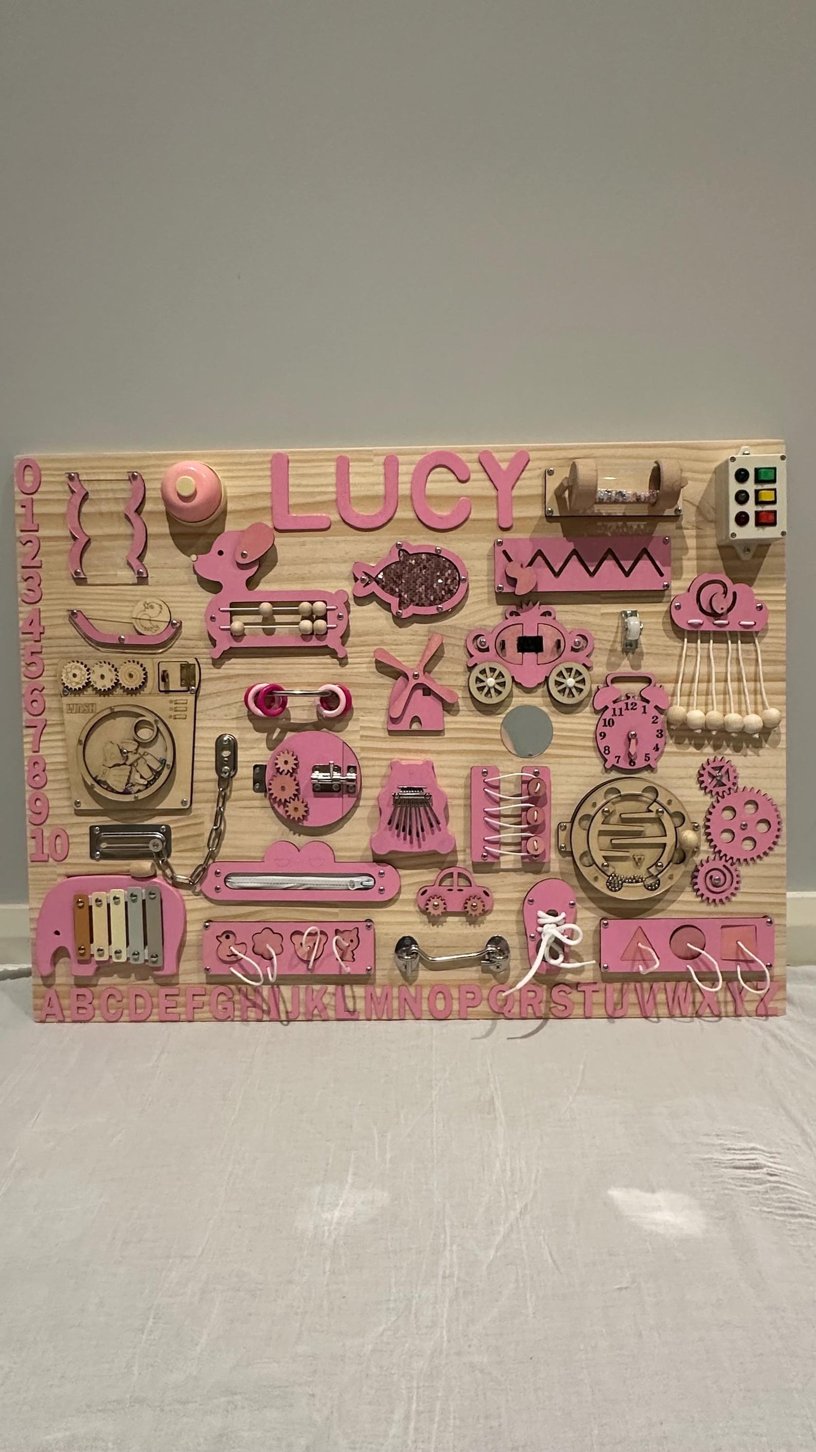 Extra Large Busy Board Personalised – Custom Montessori Sensory Toy for ...