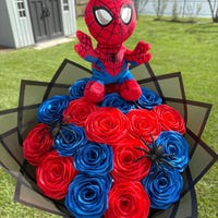 Spider-man Rose Bouquet - Etsy