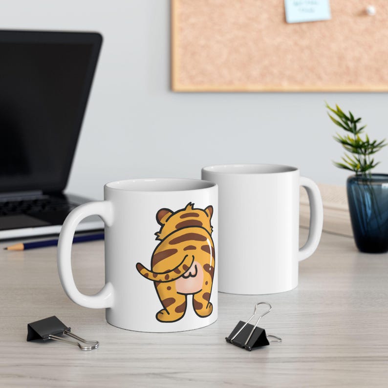 Cute Tiger Ceramic Mug - Perfect for Animal Lovers, Gift for Birthdays ...