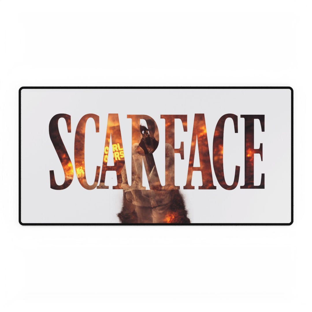 Scarface Logo Desk Mat | Movie Typography Gaming Desk Mat - Etsy UK