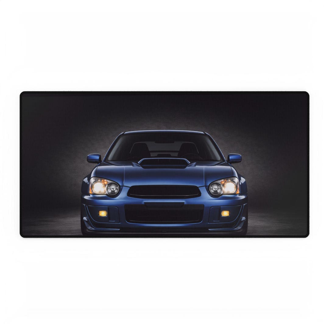 Subaru WRX STI Desk Mat | Rally Car Mouse Pad | Hood Scoop Extended ...