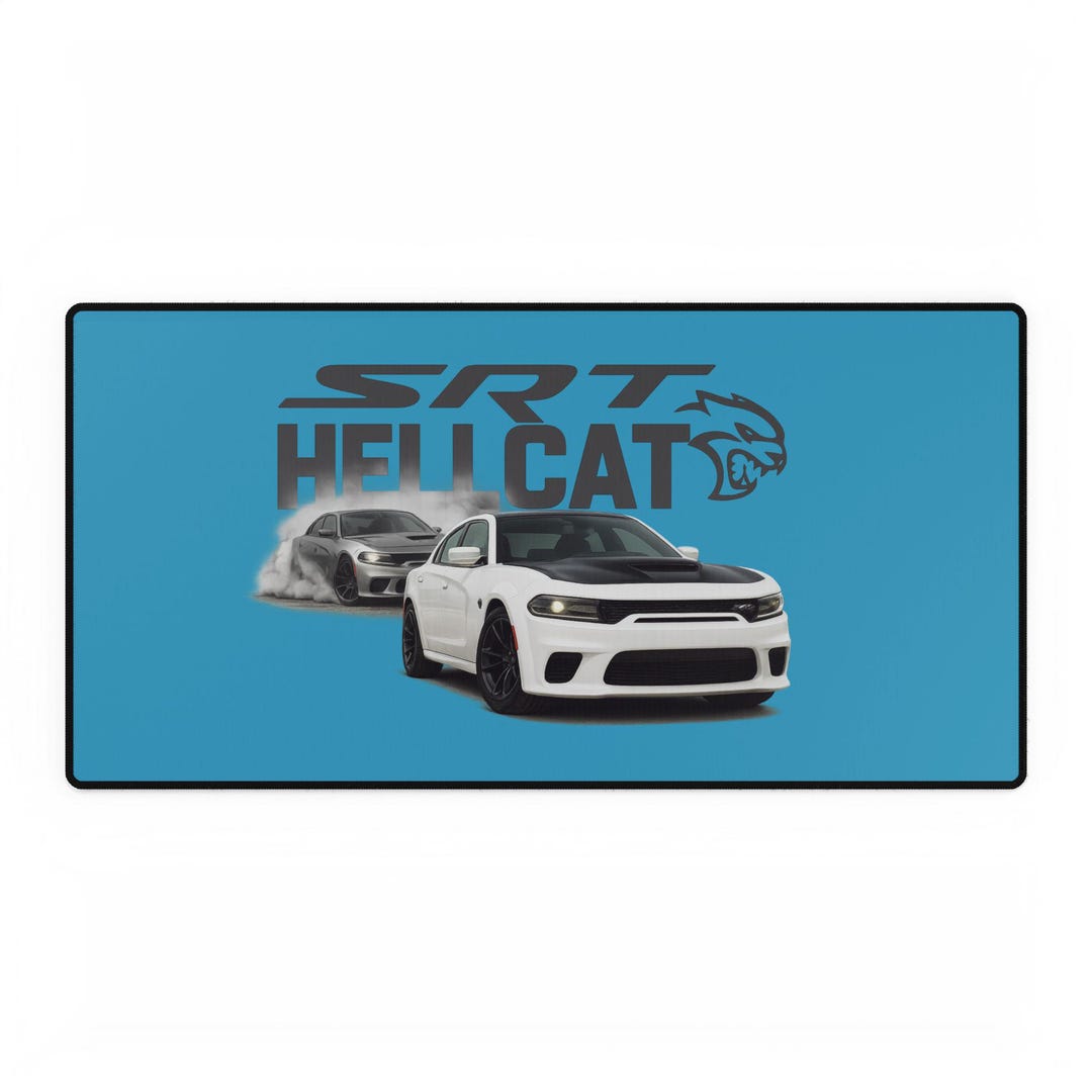 SRT Hellcat Charger Desk Mat | Muscle Car Racing Mouse Pad - Etsy