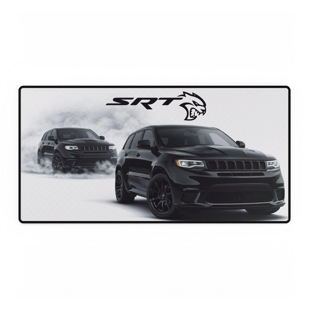 SRT Hellcat Jeep SUV Desk Mat | Black Performance Car Mousepad - Etsy