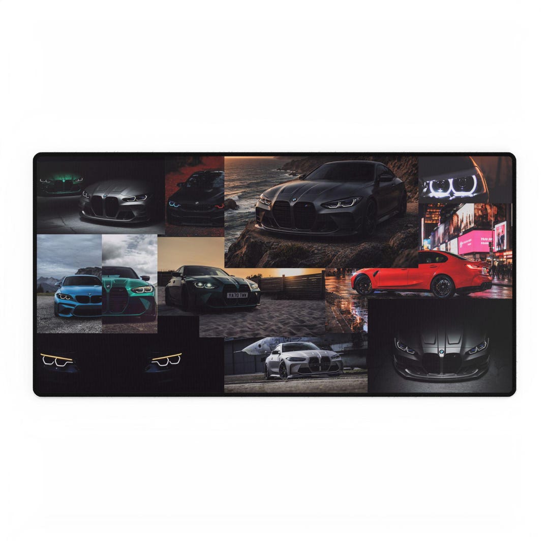BMW Cars Collage Desk Mat | Racing Car Mousepad - Etsy