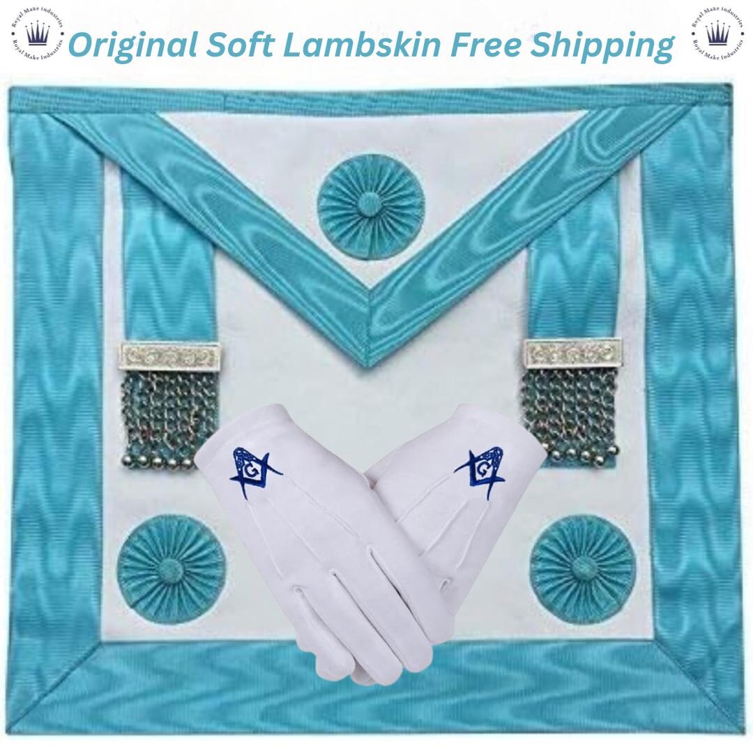 Craft Masonic Regalia Master Apron MM Apron Original Soft Lambskin ...