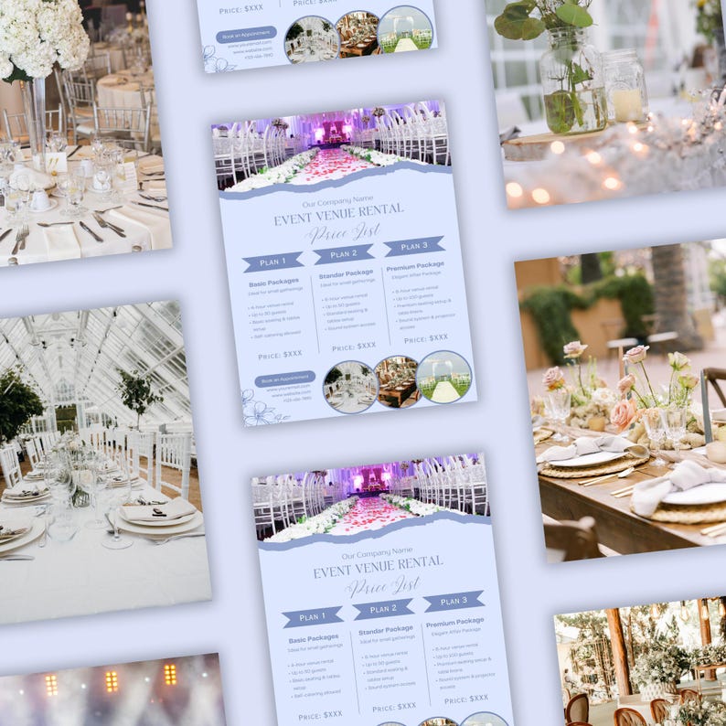 Event Venue Pricing Guide, Customizable Canva Template (digital ...