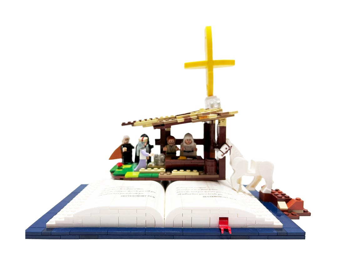 Bible Brick Set - BC100001B Birth of Jesus (528 Pcs), LED Bible Scene ...