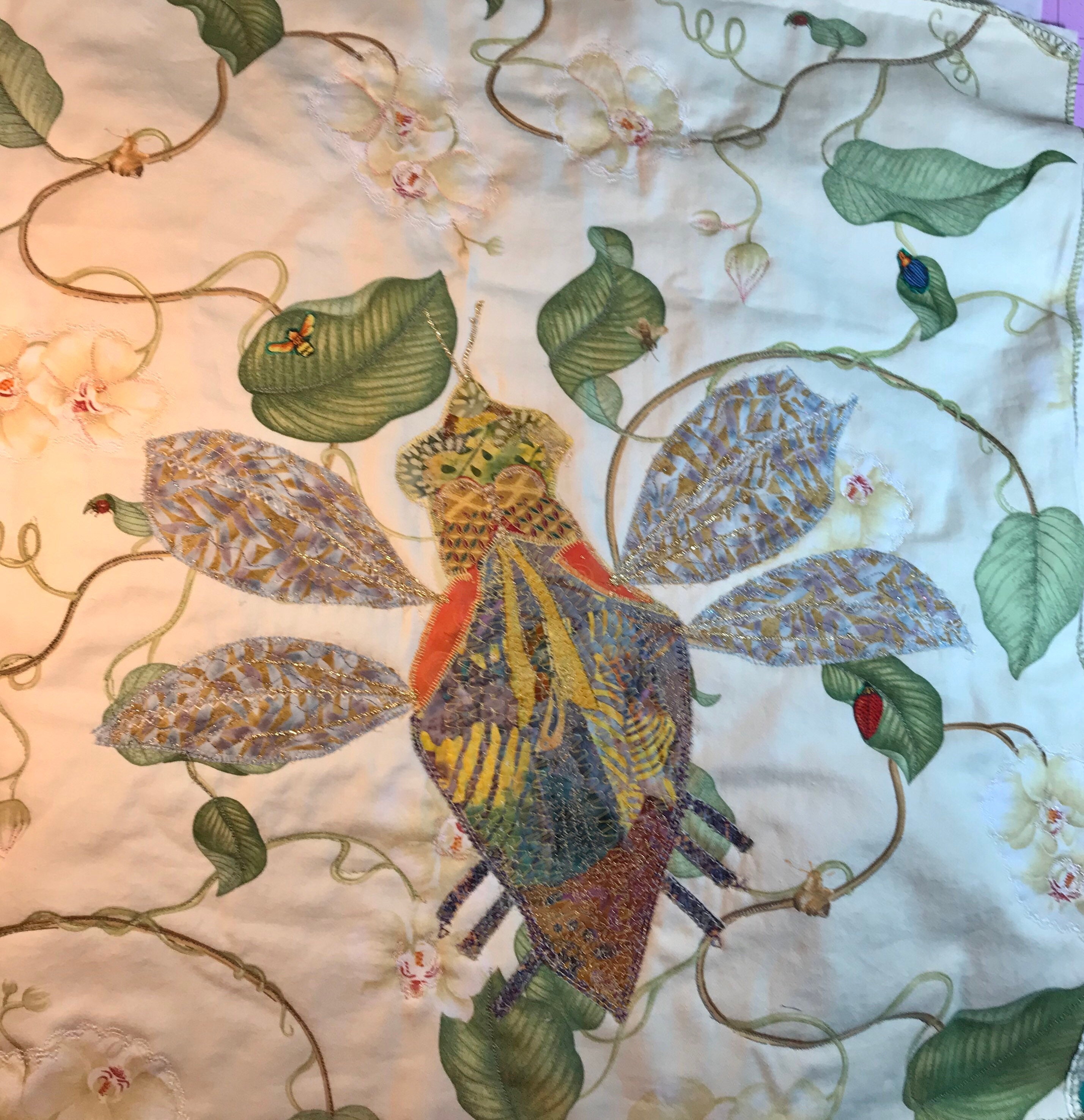 Prehistoric Bug Art Quilt - Etsy