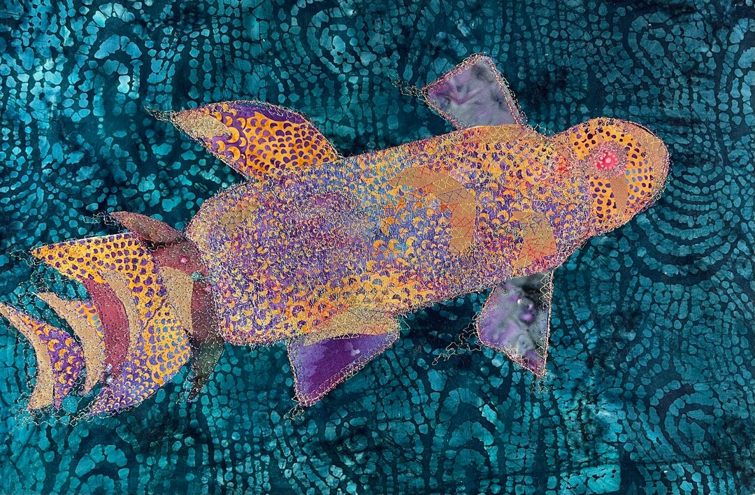 Fish Art Quilt - Etsy