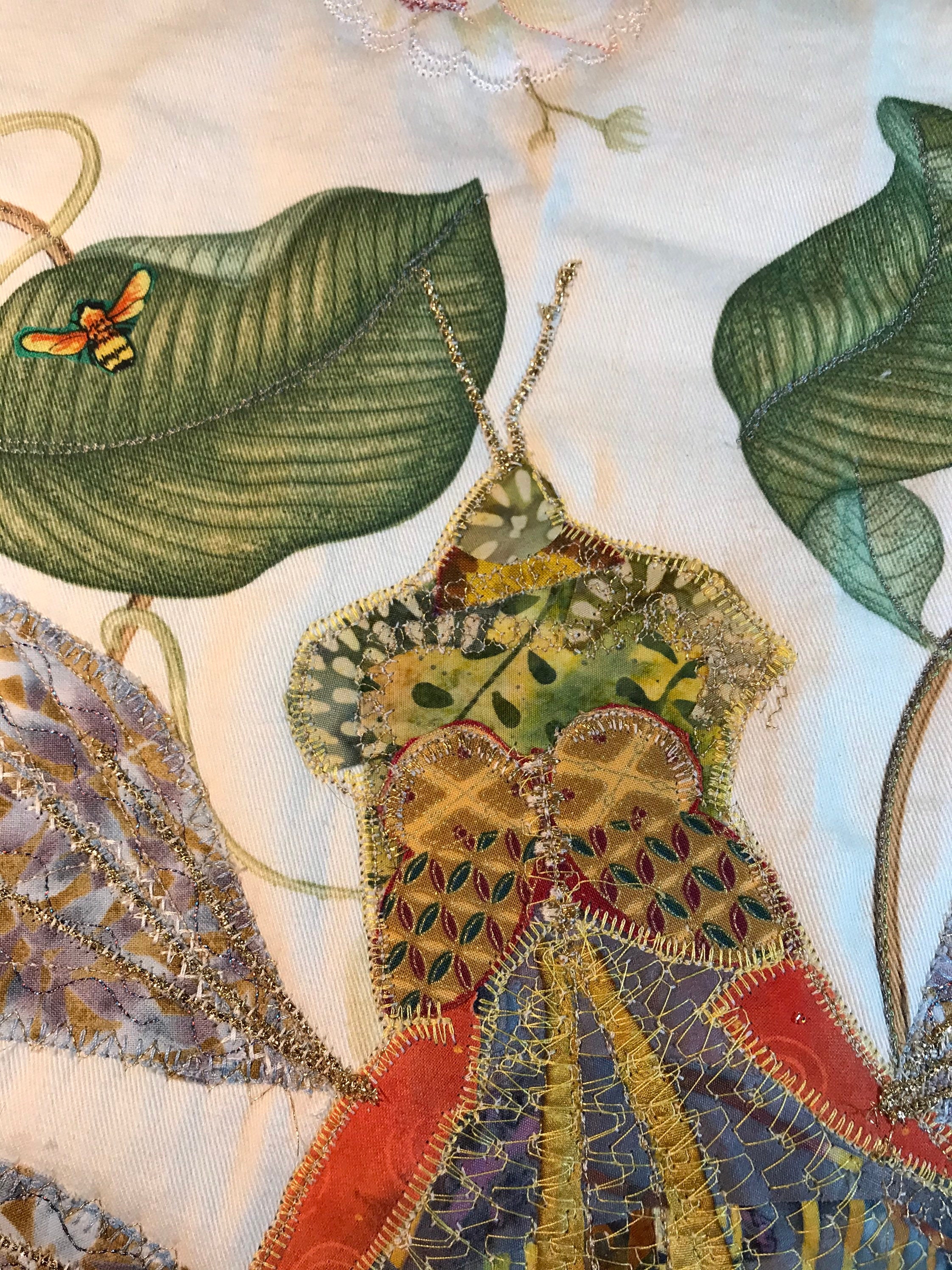 Prehistoric Bug Art Quilt - Etsy