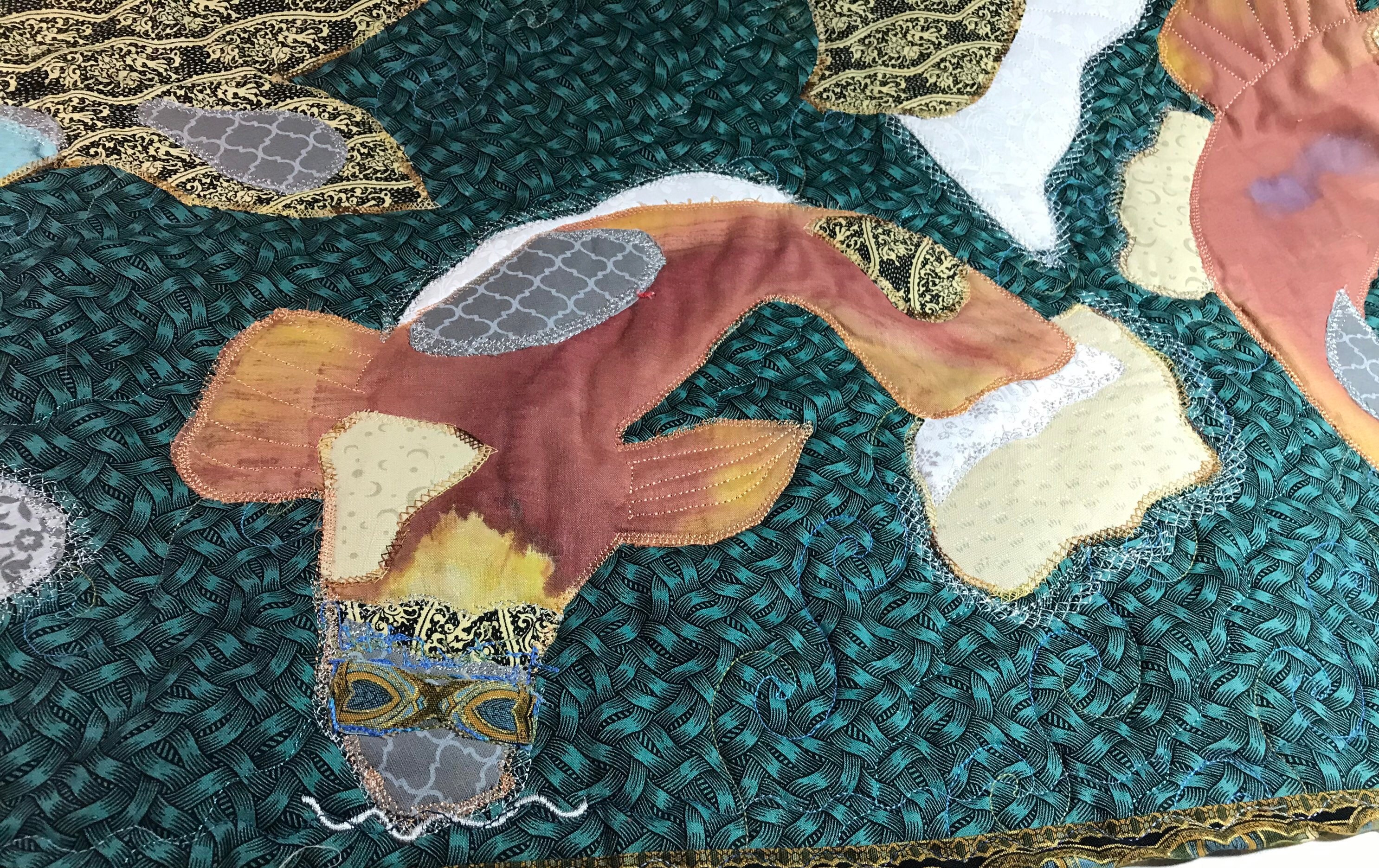 Koi Pond Large Table Runner - Etsy