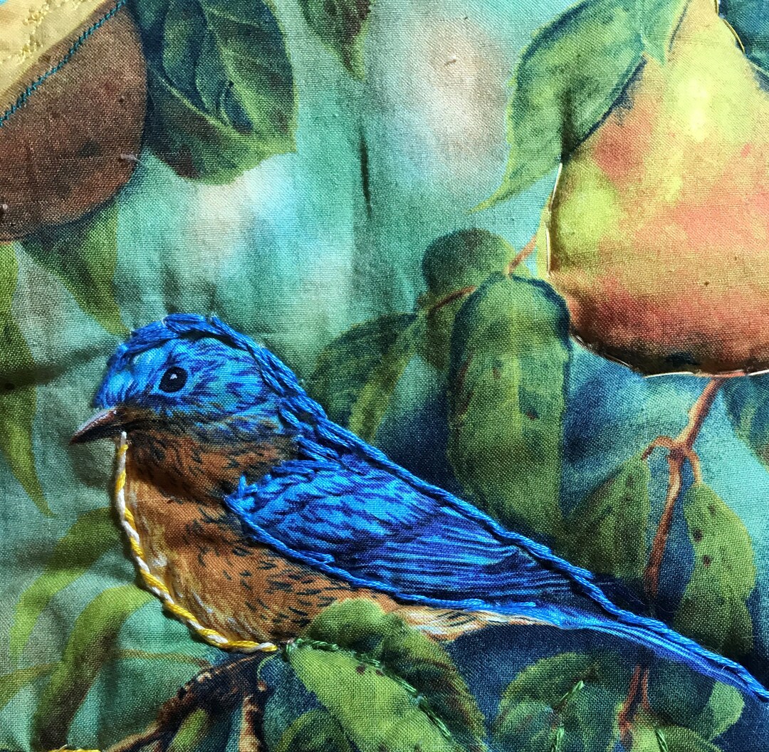 Bird Sanctuary Art Quilt Wood Hangers Included - Etsy