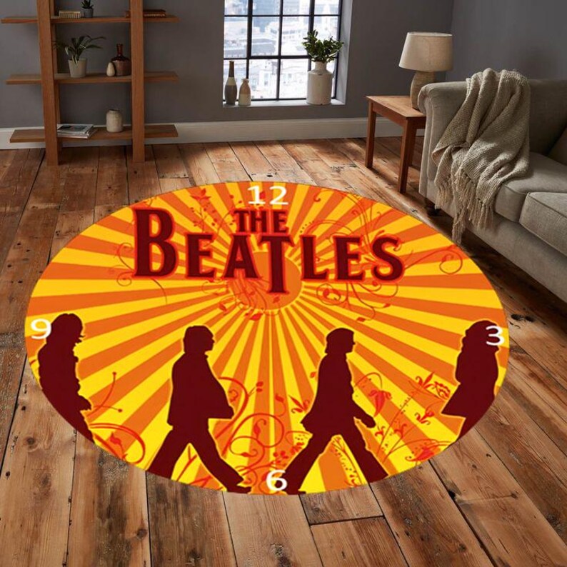 The Beatles Rug, the Beatles Round Rug, Poster Rug, Fun Rug, Custom Rug ...