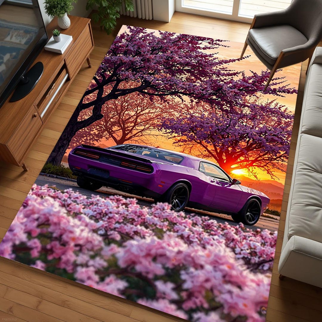 Car Pattern Rug, City Car Rug, Luxury Car Carpet, Car Rug, Garage Rug ...