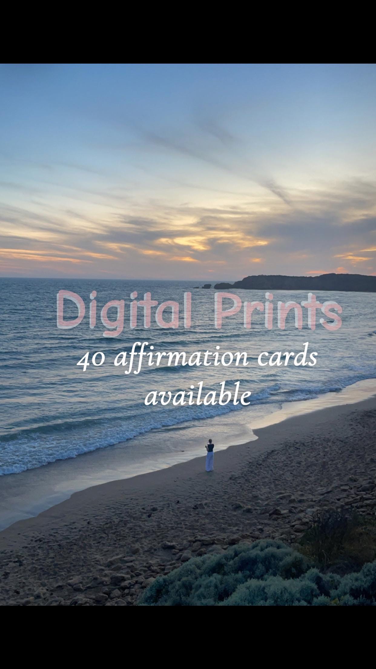 40 Affirmation Cards - Etsy