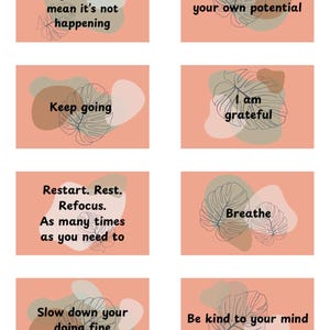 40 Affirmation Cards - Etsy
