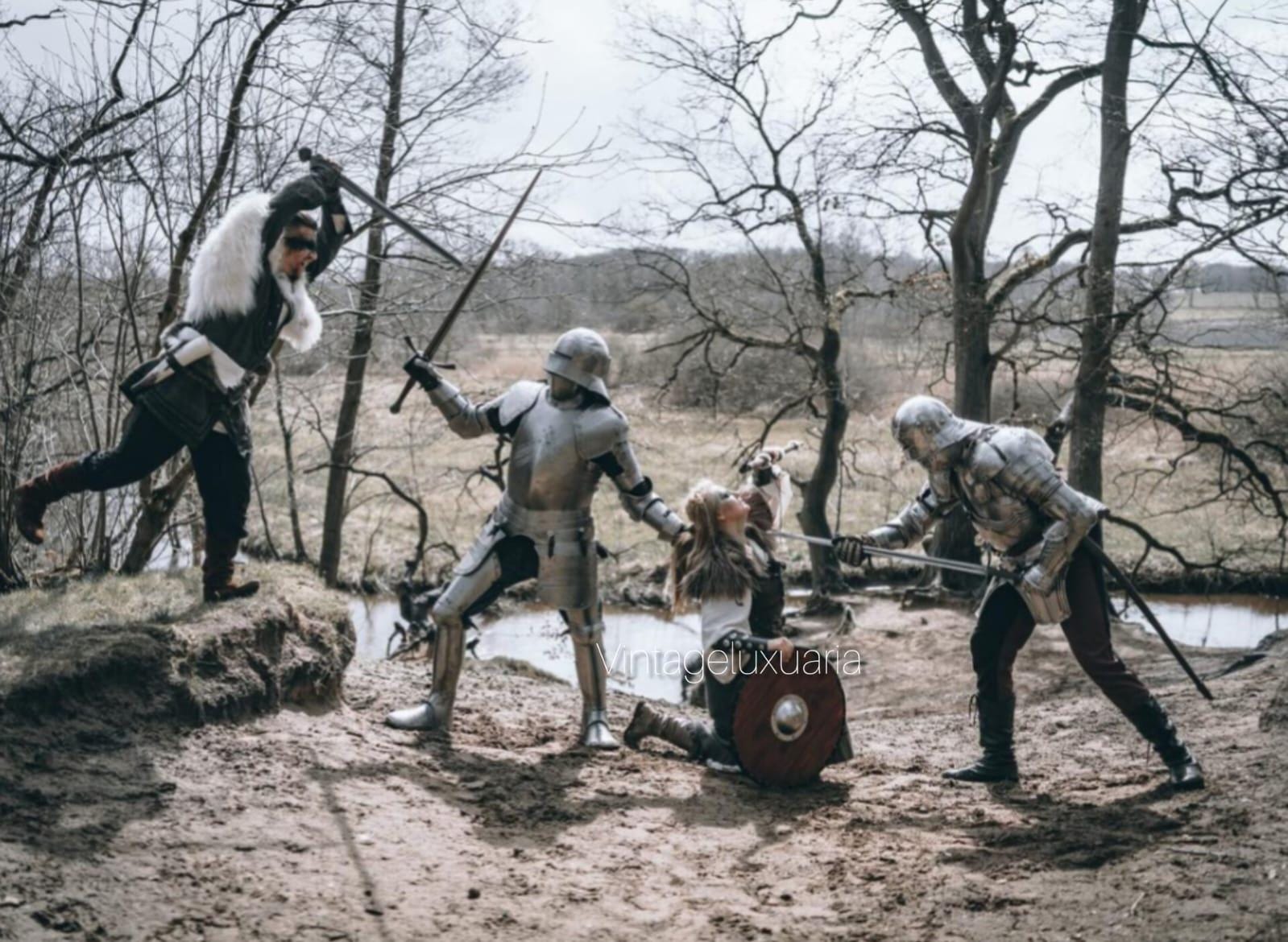 Medieval German Gothic Full Plate Armor Suit | Handcrafted Steel Battle ...