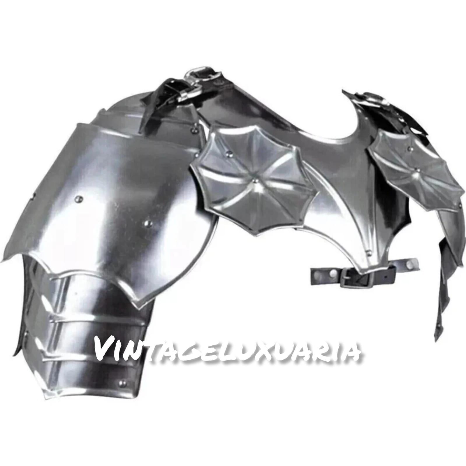 Medieval Steel Larp Warrior Gothic Pair of Pauldrons Shoulder Armor ...