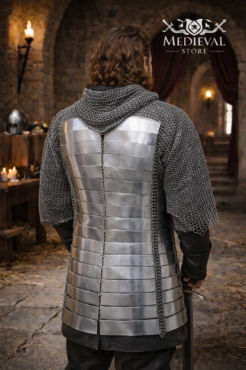 Medieval Lamellar Armor With Chainmail Sleeves | Viking / Knight ...