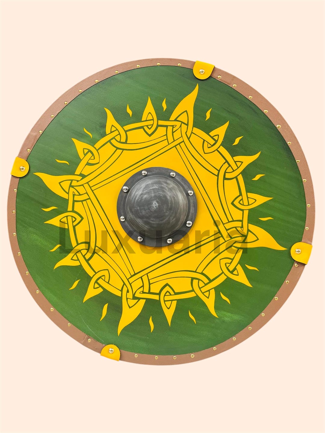 Handmade Wooden Viking Shield Valhalla Carved Authentic Battle Worn ...