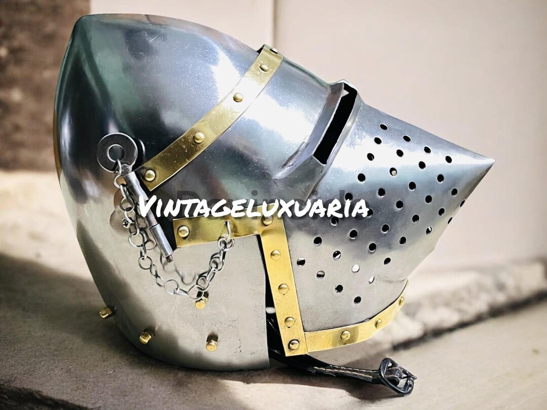 Medieval Hound Skull Helmet | Pig Face Bascinet Knight Helmet | Gothic ...