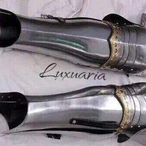 Medieval Steel Leg Guard ! Battle Warrior Leg Armor, Full Leg Armor Set ...