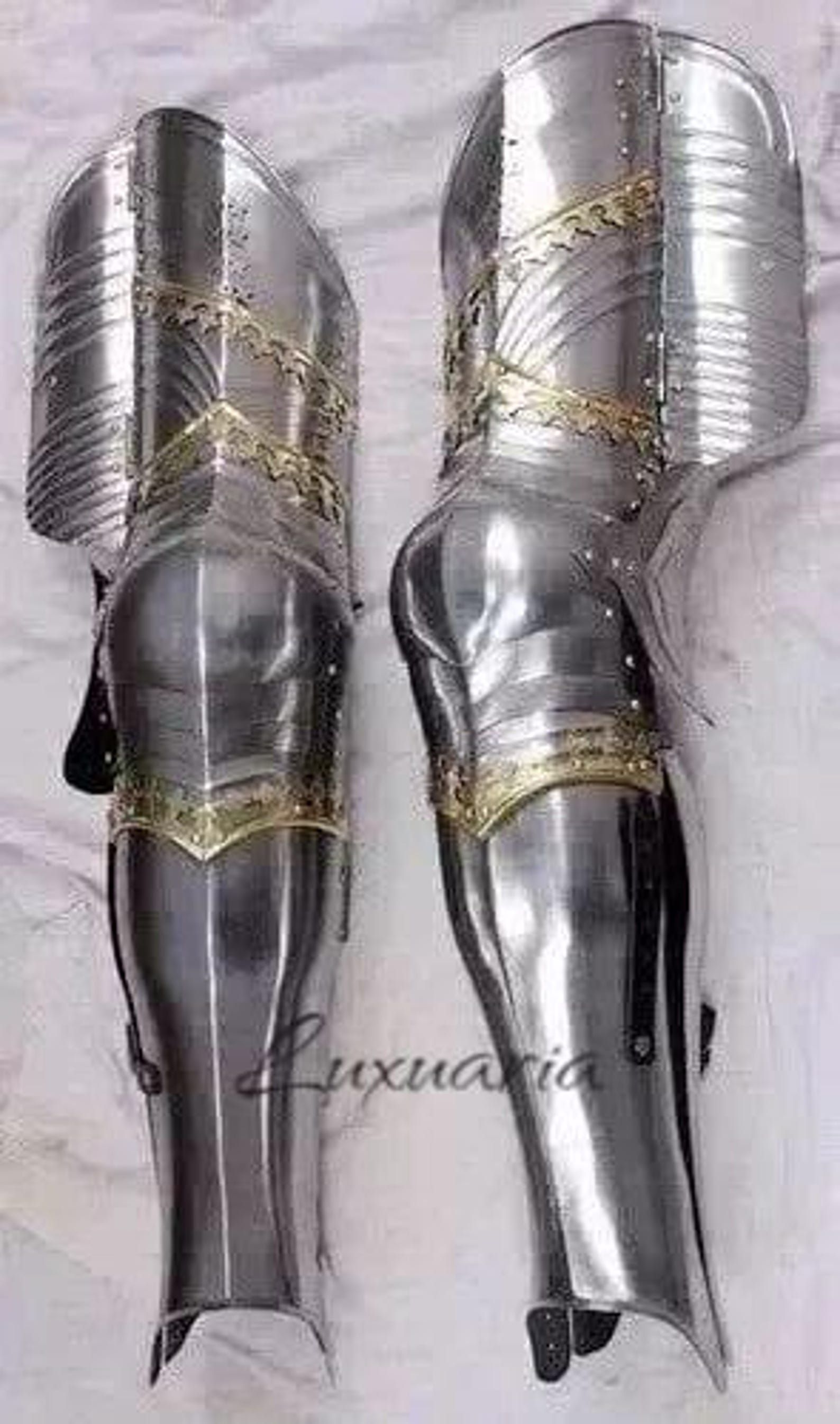 Medieval Steel Leg Guard ! Battle Warrior Leg Armor, Full Leg Armor Set ...