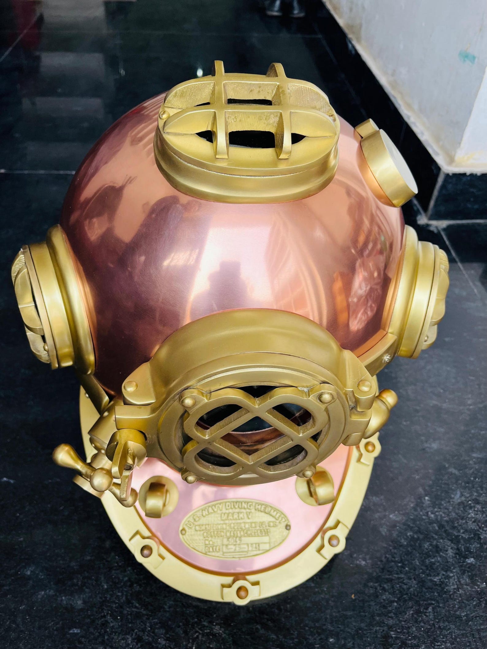 Diving Helmet Deep Sea Diving Helmet Mark V Diving Helmet Copper Brass ...