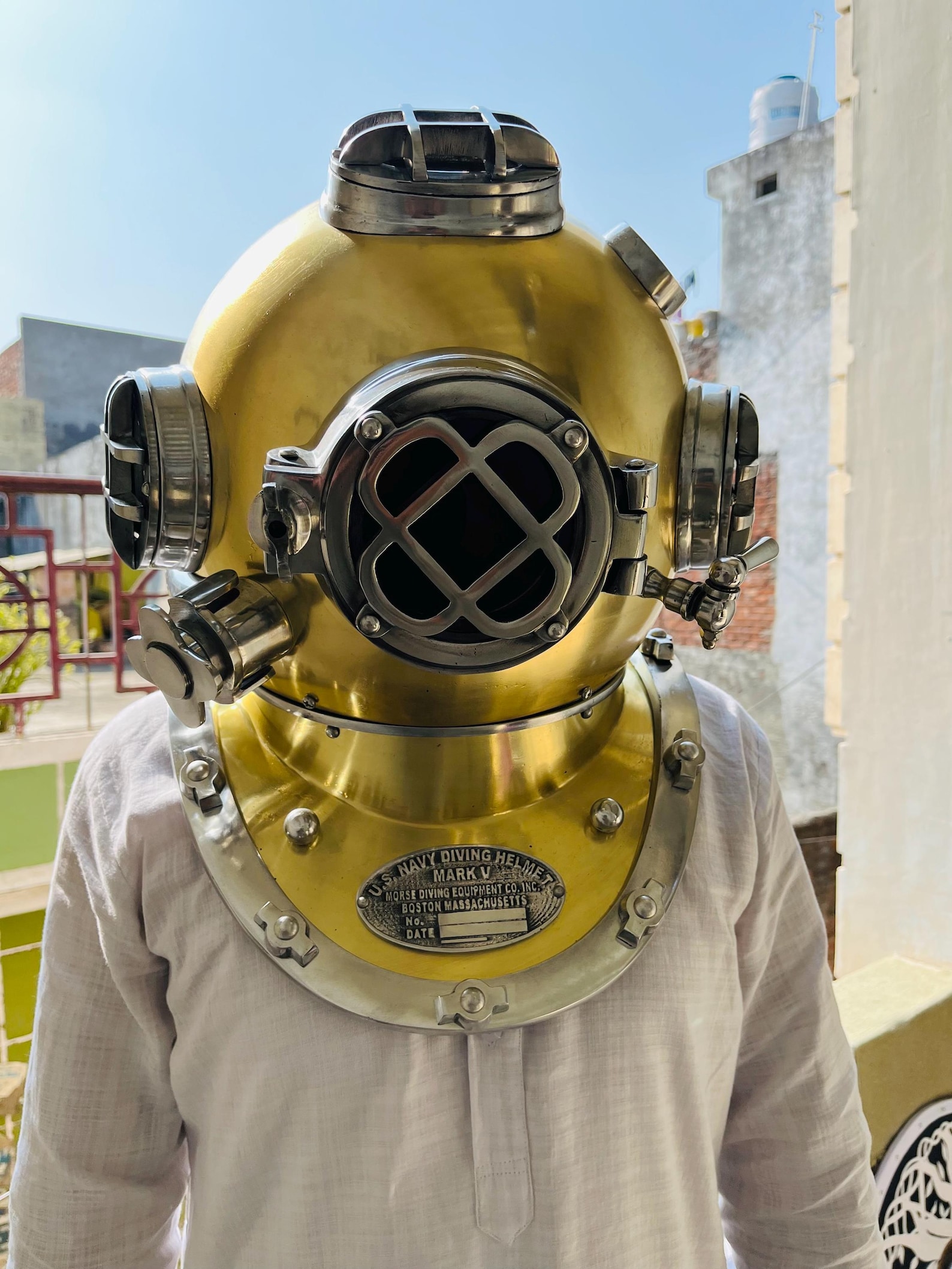 US Navy Scuba Diving Helmet Deep Sea Mark V Divers Helmet Nautical Gift ...