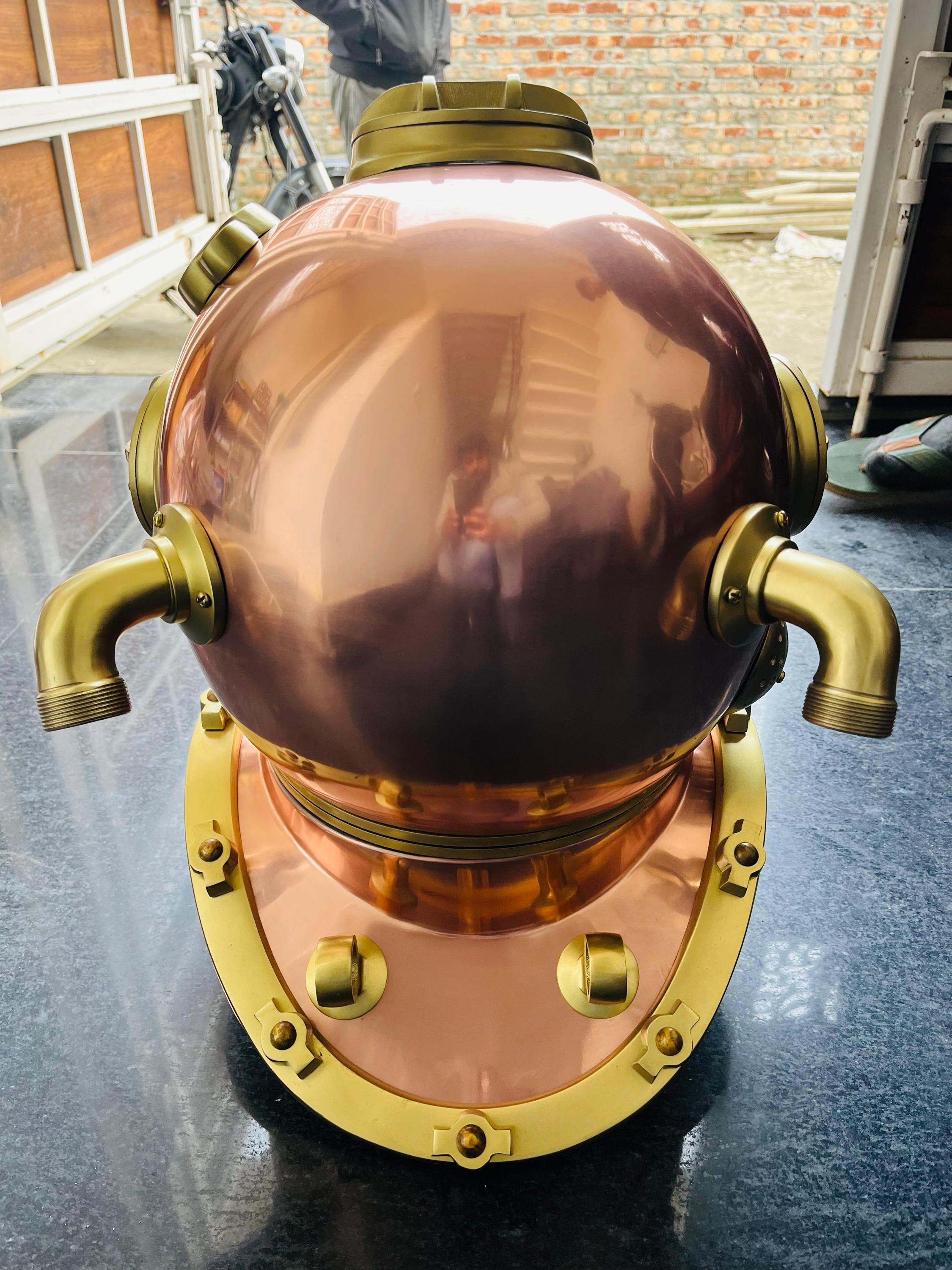 Diving Helmet Deep Sea Diving Helmet Mark V Diving Helmet Copper Brass ...