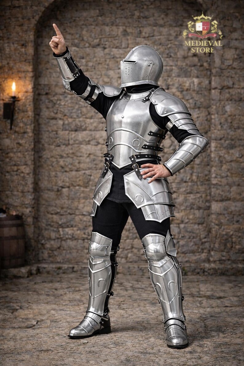 Handmade Medieval Knight Armor – Full Suit Renaissance Armor Costume ...