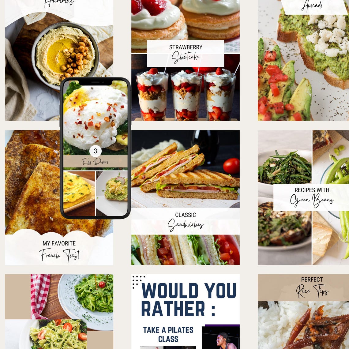 Food Instagram Post Templates for Stunning Social Media Content and ...