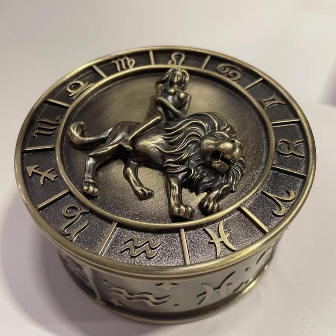 Zodiac Dice Box & Jewelry Holder – 12 Horoscope Sign Trinket Boxes ...