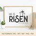 He is Risen SVG | He is Risen Christianity | Christian Faith Cut File ...