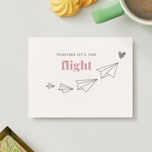 Printable Paper Airplane Valentine Cards - 4 Designs - Etsy