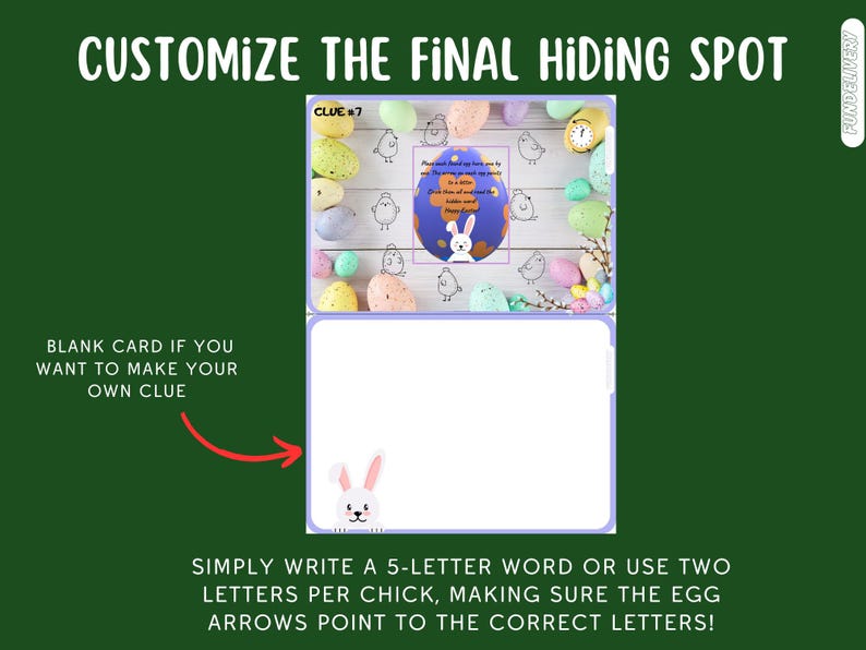 Easter Treasure Hunt, Kids Party Games DIY, Printable Scavenger Hunt ...