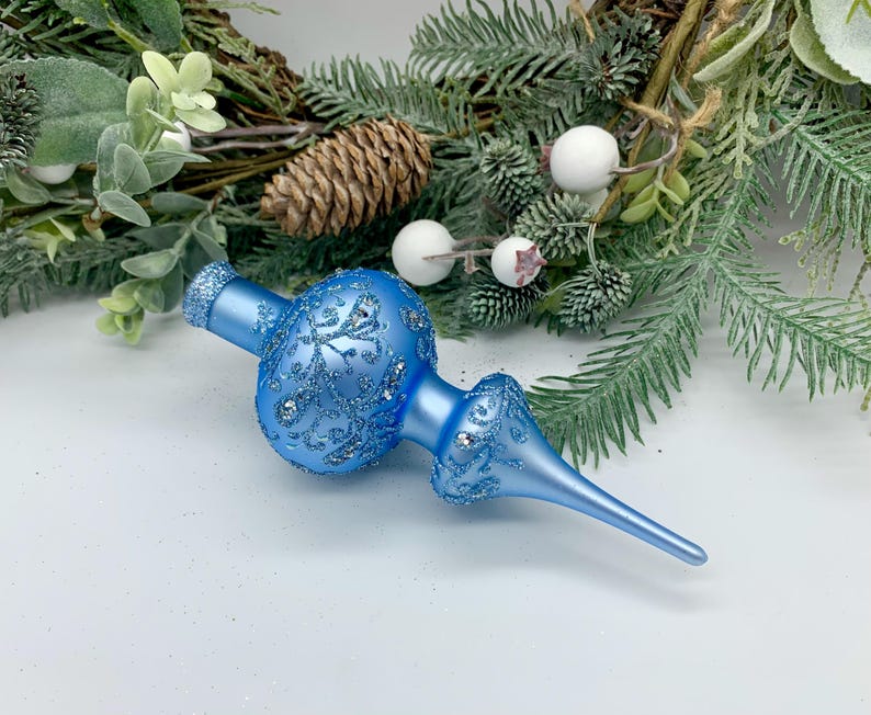Charming Hand-blown Glass Tree Topper – Classic Holiday Decoration ...