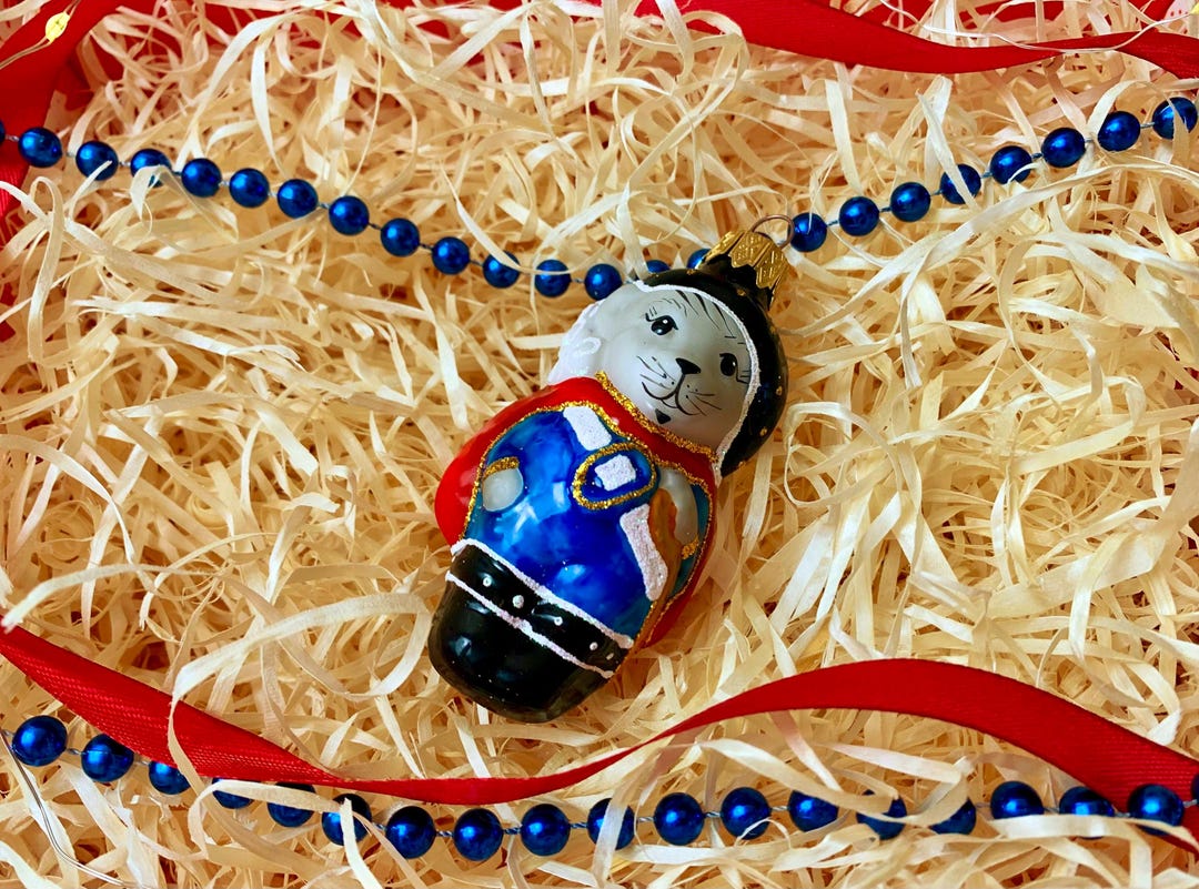 Vintage Glass Ornament – Musketeer Soldier With Cape – Retro Christmas ...