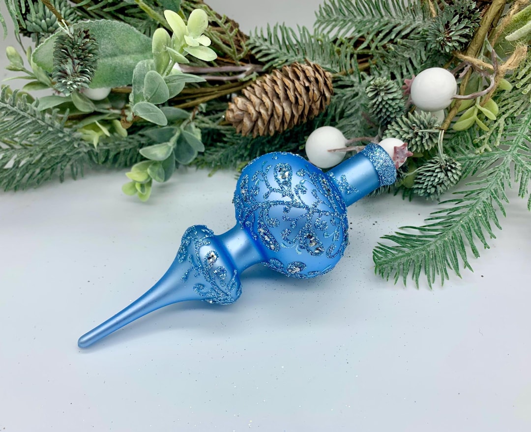 Charming Hand-blown Glass Tree Topper – Classic Holiday Decoration ...