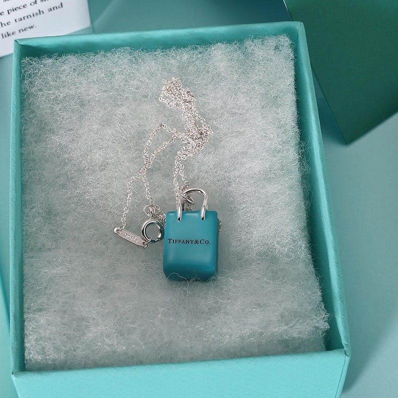 TIFFANY Exclusive Handbag Necklace, Cute Necklace, Sterling Silver ...
