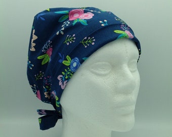 Tie Back Scrub Hat | Etsy