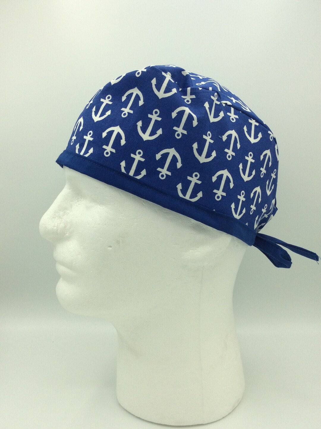 Anchors Mens Tie-back Surgical Scrub Hat - Etsy